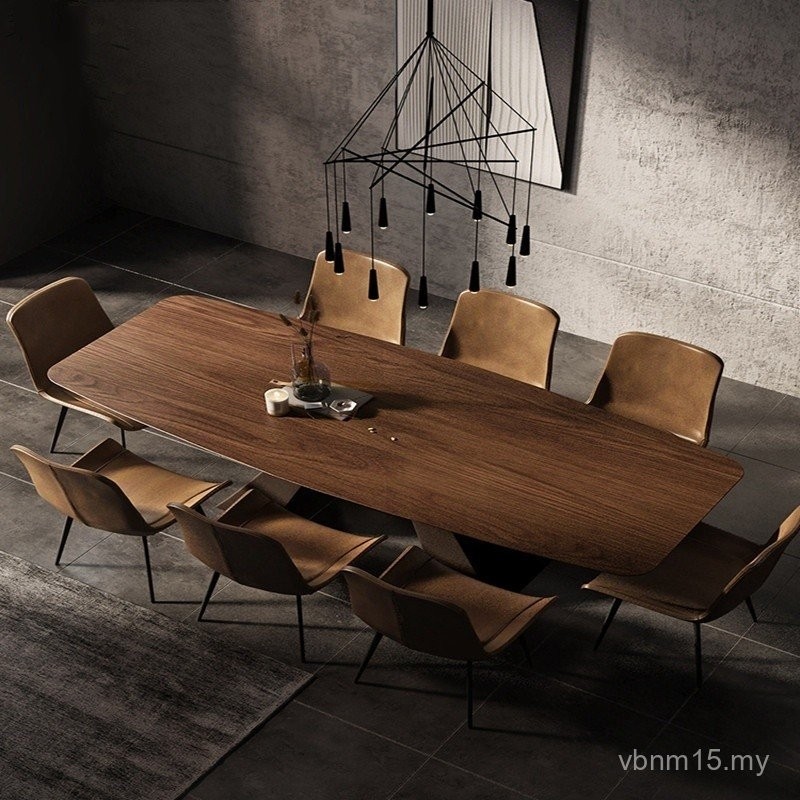 Simple Large Solid Wood Long Table Unique Office Conference Table ...