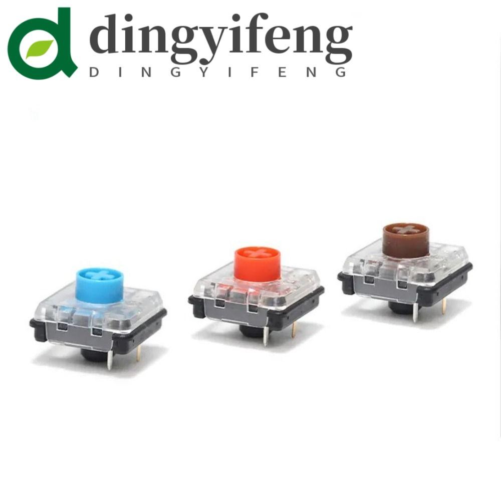 DINGYIFENG 10pcs Keyboard Low Profile Switch, RGB Acrylic Choc V2 Low ...