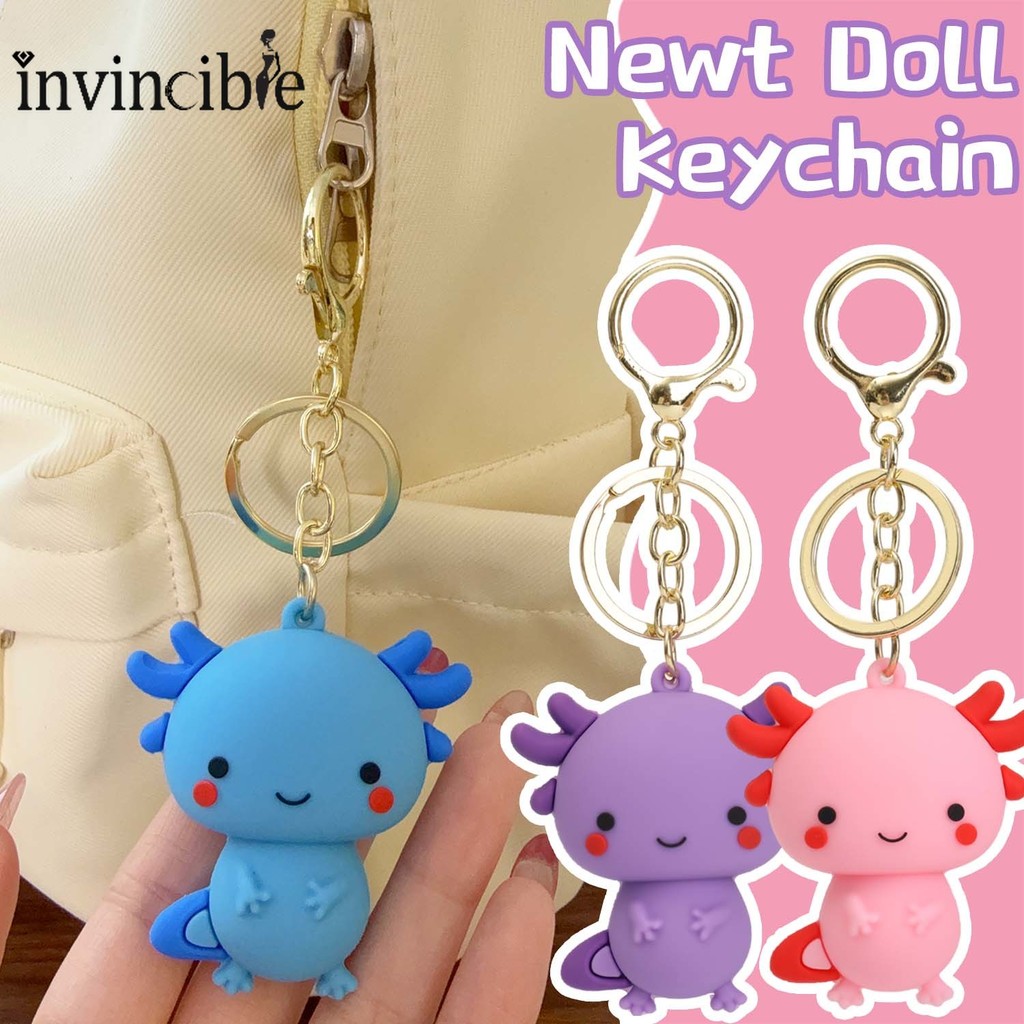 Lovely Newt Charm Animal Key Chain - DIY Couple Backpack Decor Gifts ...