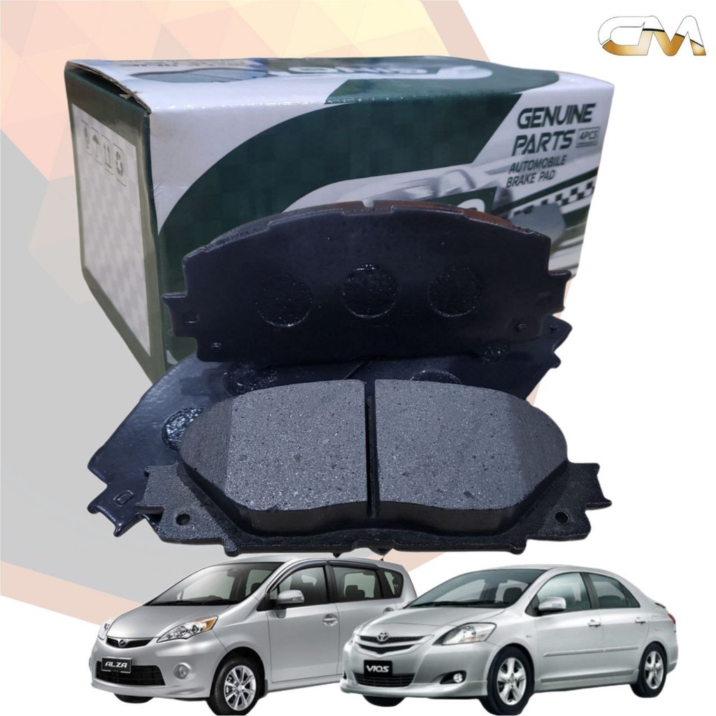 GINO BRAKE PAD FRONT FOR PEROUDA ALZA 2014-2022 / TOYOTA VIOS NCP93(J&E ...