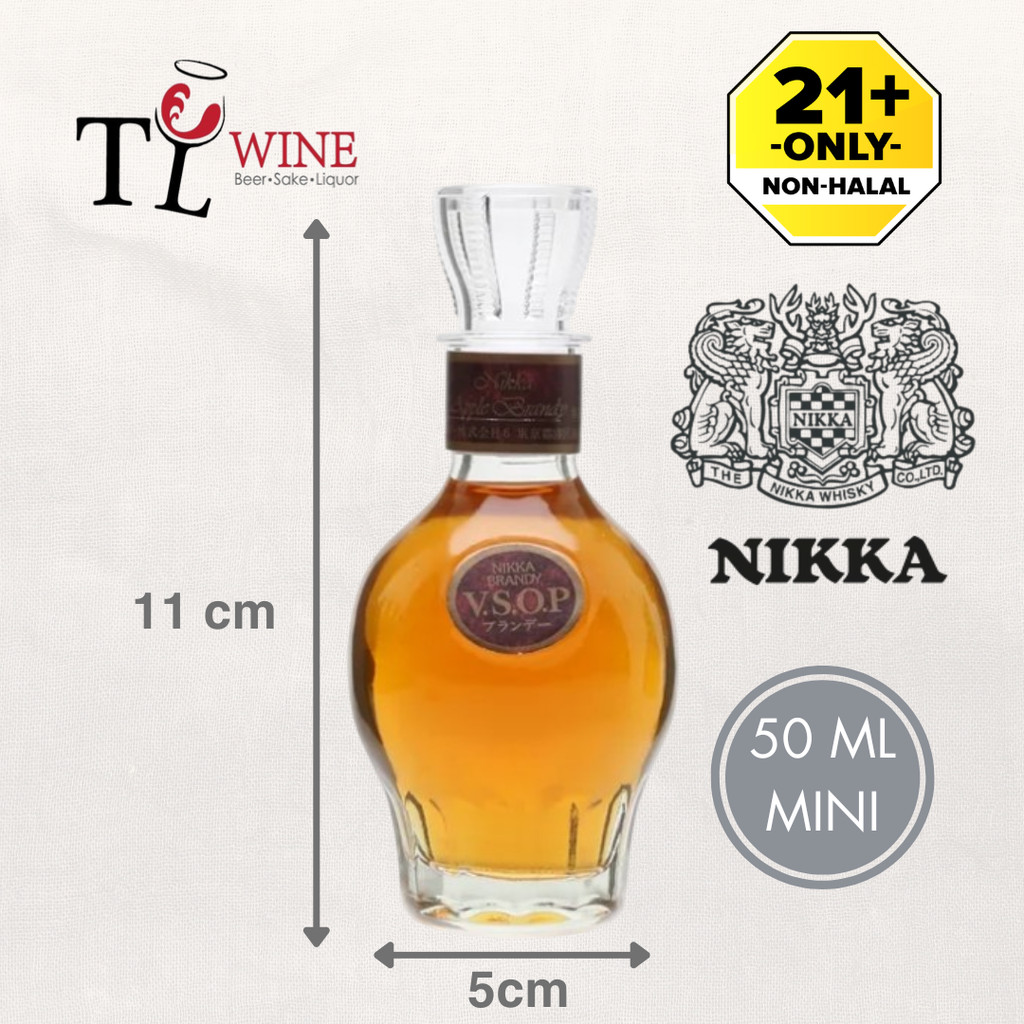 Nikka Apple Brandy VSOP Mini miniature 50ml ALC:40% Duty paid 100% ORIGINAL (Japan) | Shopee ...