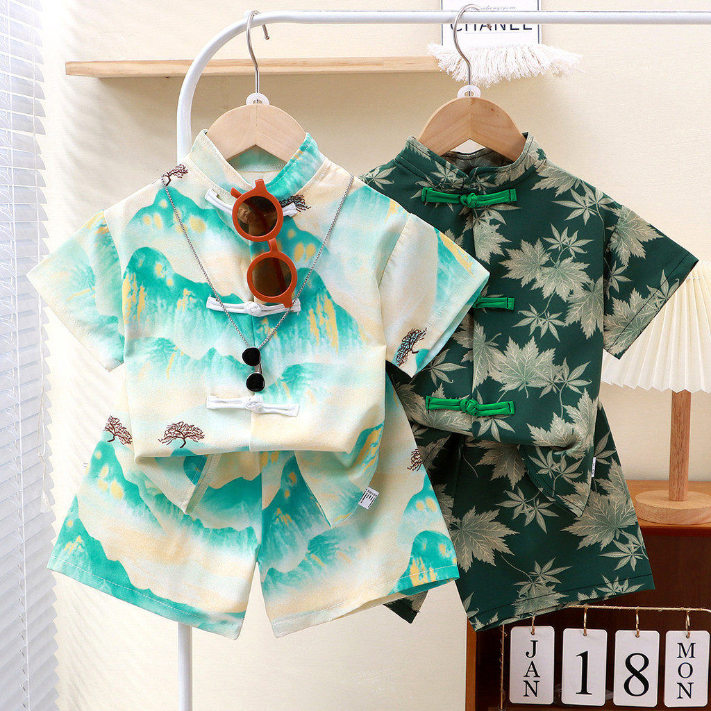 Chinese Style 2024 Children Boys Hanfu Tang Suit Praise Fashionable ...