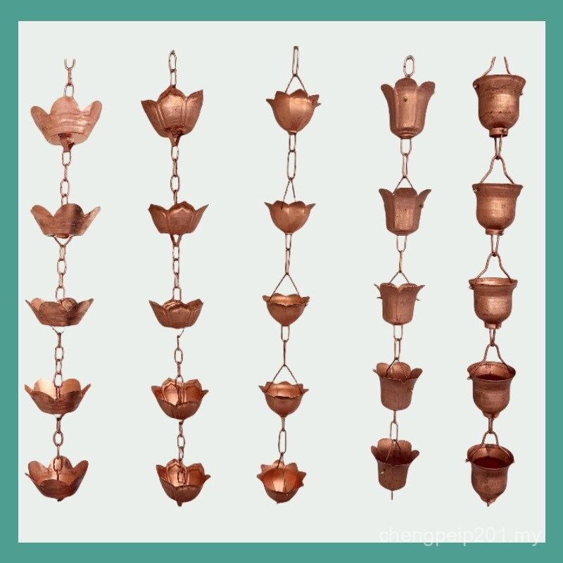 Copper Villa Courtyard Rain Chain Japanese Style Roof Drainage Drainage ...
