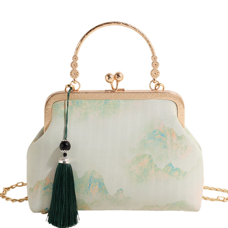 New Chinese Classical Thousand Miles Rivers Mountain Hanfu Bag Retro ...