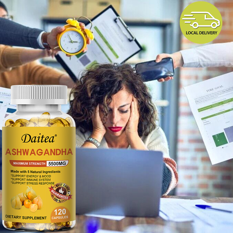 Daitea Organic Ashwagandha Capsules support energy and emotional health ...