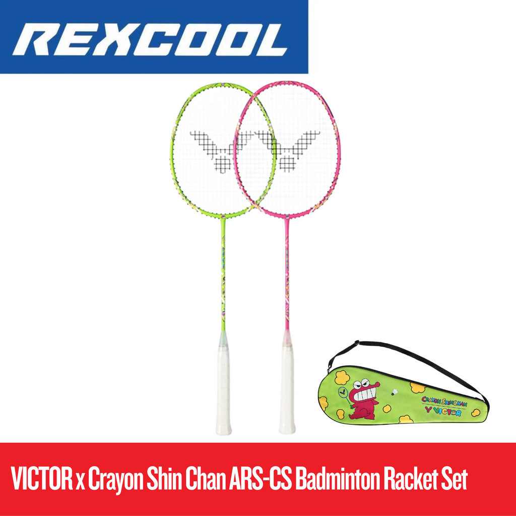 VICTOR X Crayon Shin Chan ARS-CS Badminton Racket Set | Shopee Malaysia