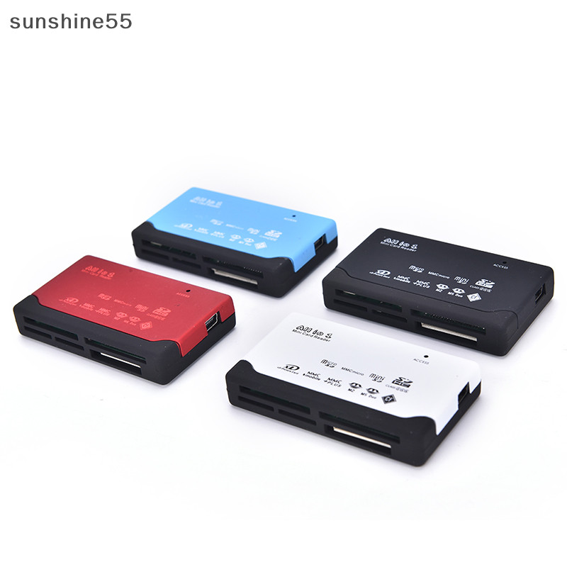 Sun All in One External USB Memory Card Reader SD Mini MMC XD CF MS ...