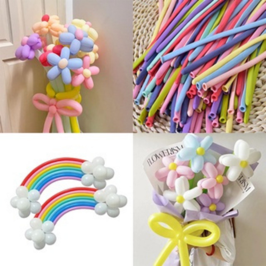 200pcs High Quality Long Balloon Twist Magic Belon Panjang Decoration ...