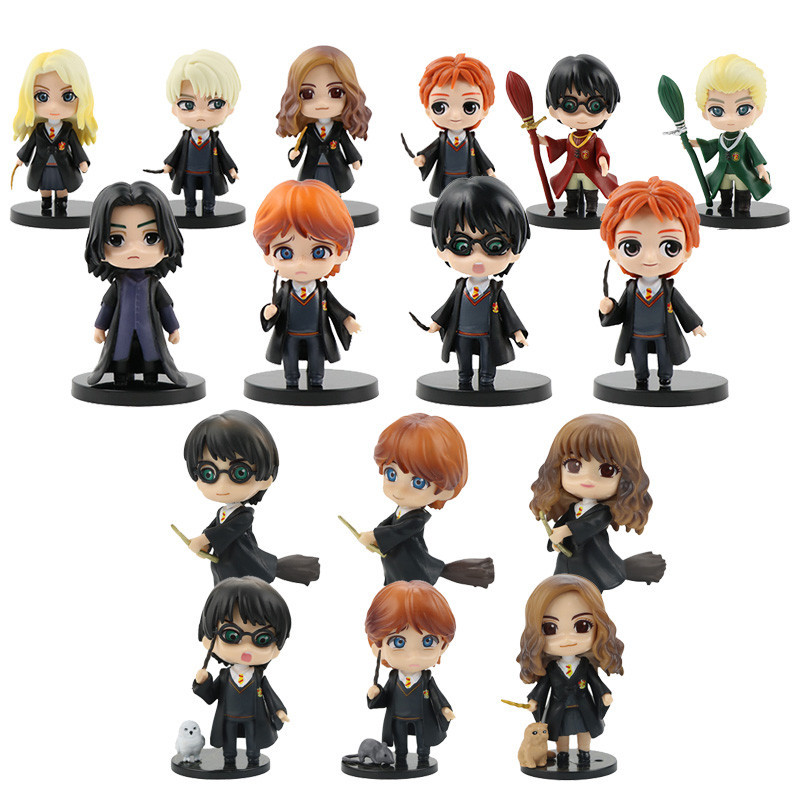 Harry Potter Figure Set Hermione Granger Ron Weasley Small Harry Potter ...