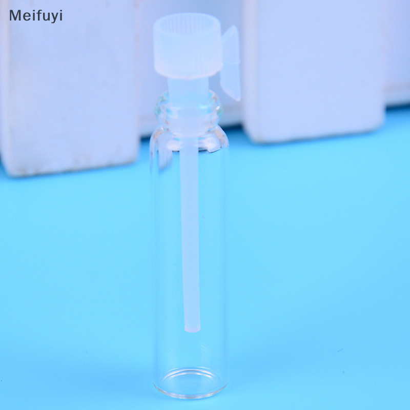 [Meifuyi] 10/50Pcs mini 1ml glass vial empty laboratory bottle oil COD ...