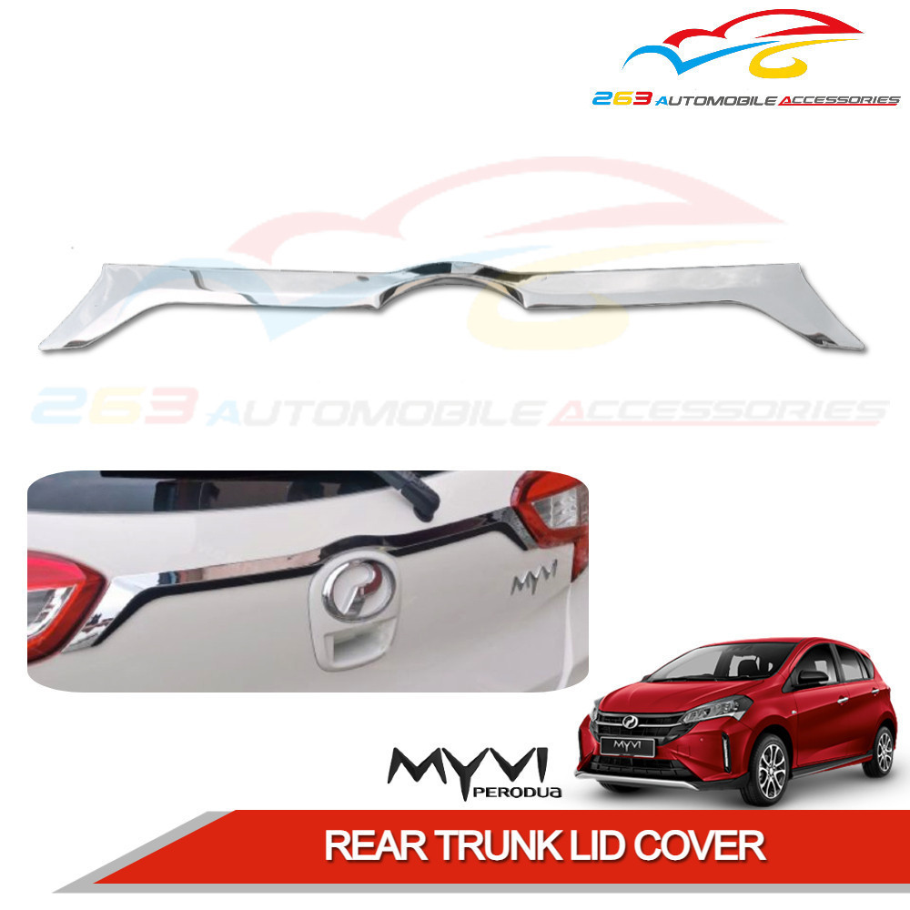 PERODUA MYVI 2018-2023 REAR BONNET BACK DOOR TRUNK LID COVER GARNISH ...