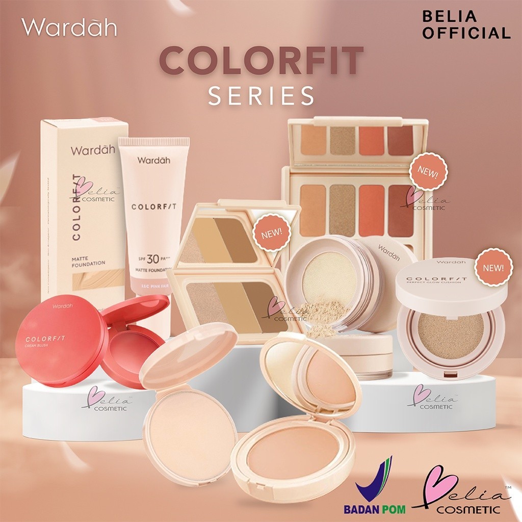 WARDAH COLORFIT SERIES SET MAKEUP MATTE POWDER FOUNDATION, PERFECT GLOW ...