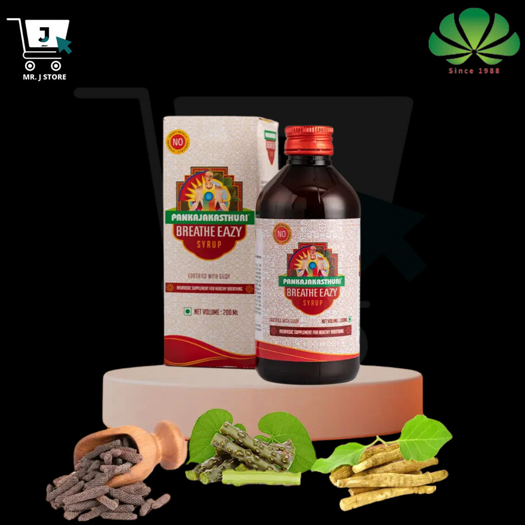 PANKAJAKASTHURI Breath Eazy Syrup 200ml | Breathing Disorder | Shopee ...