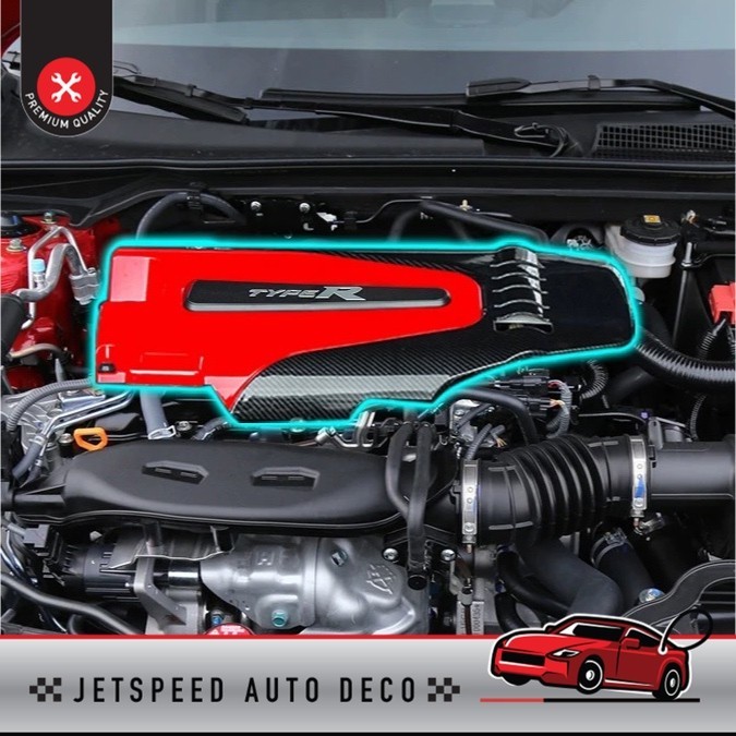 Honda Civic FE (2023-2025) Type R Turbo Carbon Fiber Cover Engine Bay ...
