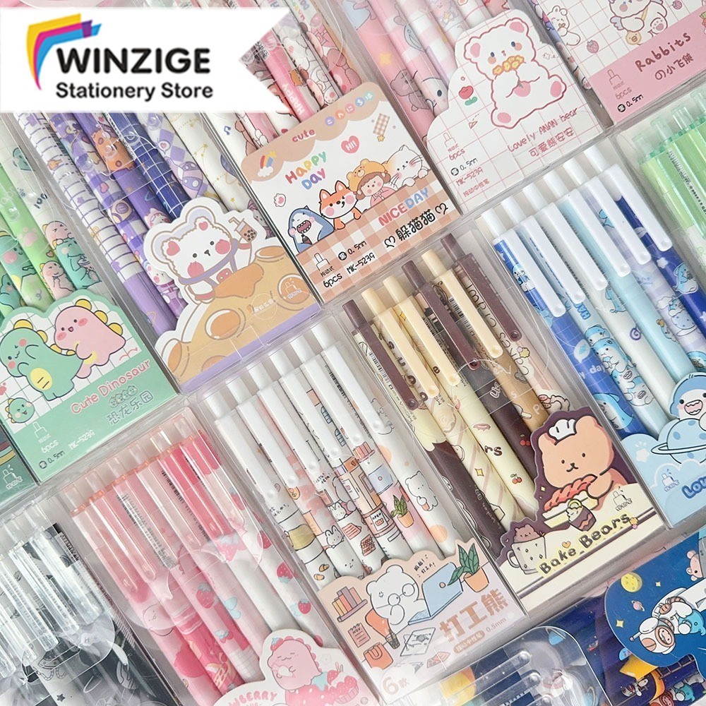 HITAM Winzige pen 1 pack cute 0.5mm pen aesthetic cute gel pen ...