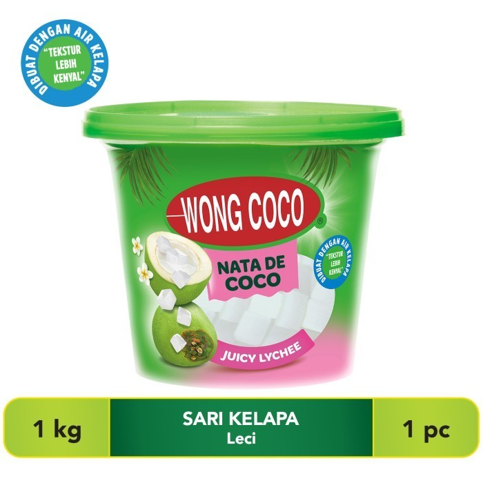 Wong Coco Nata De Coco Lychee cube 1kg | Shopee Malaysia