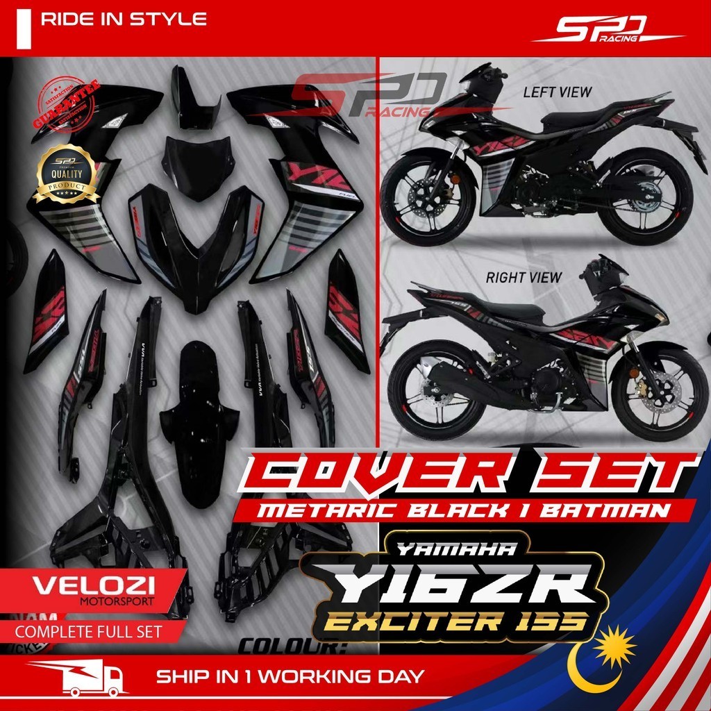 Y16 VELOZI Cover Set I BATMAN I Metalic Black I Full Set VELOZI For ...