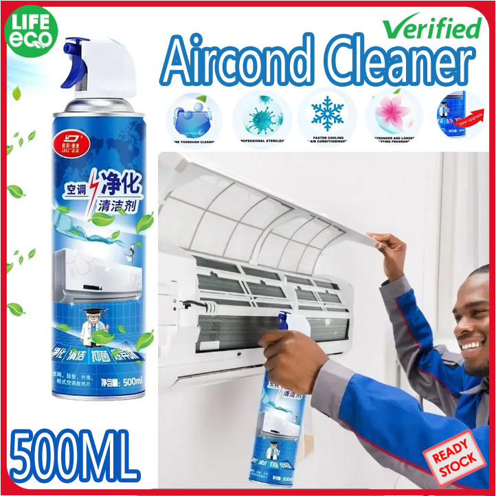 500ML Air Conditioner Cleaning Spray Aircond Cleaner Multi Purpose AC ...