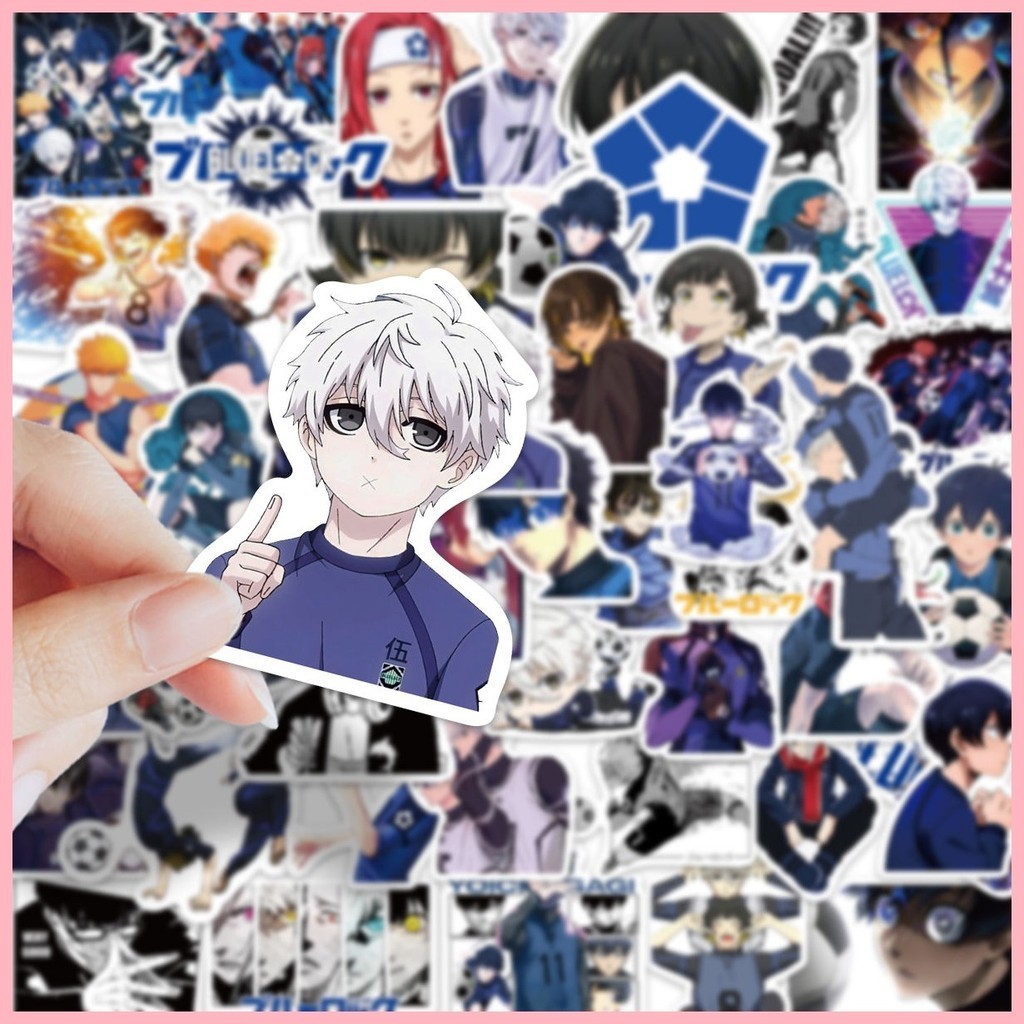 Sticker Blue LOCK (50 Sheets) Isagi Yoichi Blue Prison Sticker Cartoon ...
