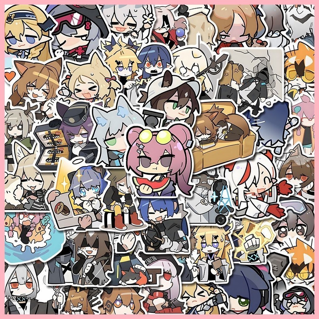 Sticker Arknights (48/50 Sheets) Lappland Tomorrow's Ark Small Emoticon ...