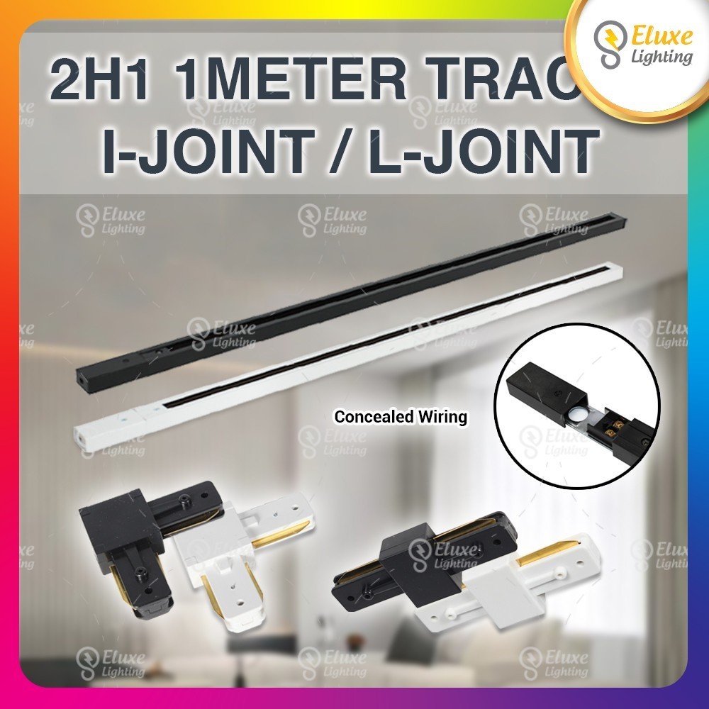 [READY STOCK]1 Meter Lampu LED Track Rail I-Joint / T-Joint Track Bar ...