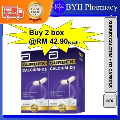 ABBOTT SURBEX CALCIUM D3 60S/BOX | Shopee Malaysia