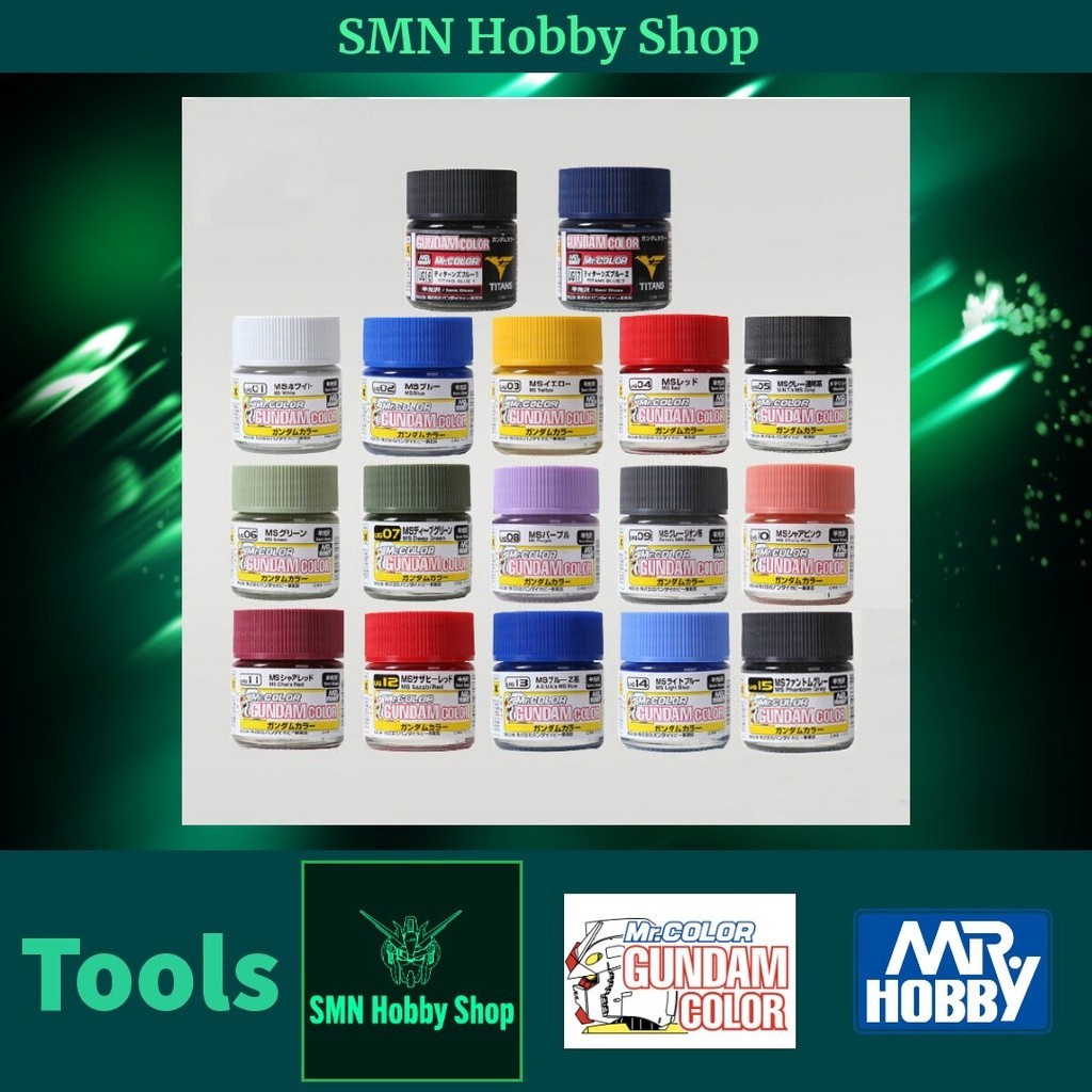 Paint Color Gundam 10ml UG01-UG25 for Gunpla, Miniatures & Plastic ...