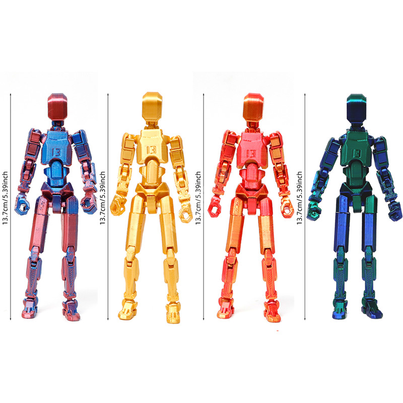 Kids Toy t13 Action Figure Robot Lucky Dummy 13 Assembly Toys Gift ...