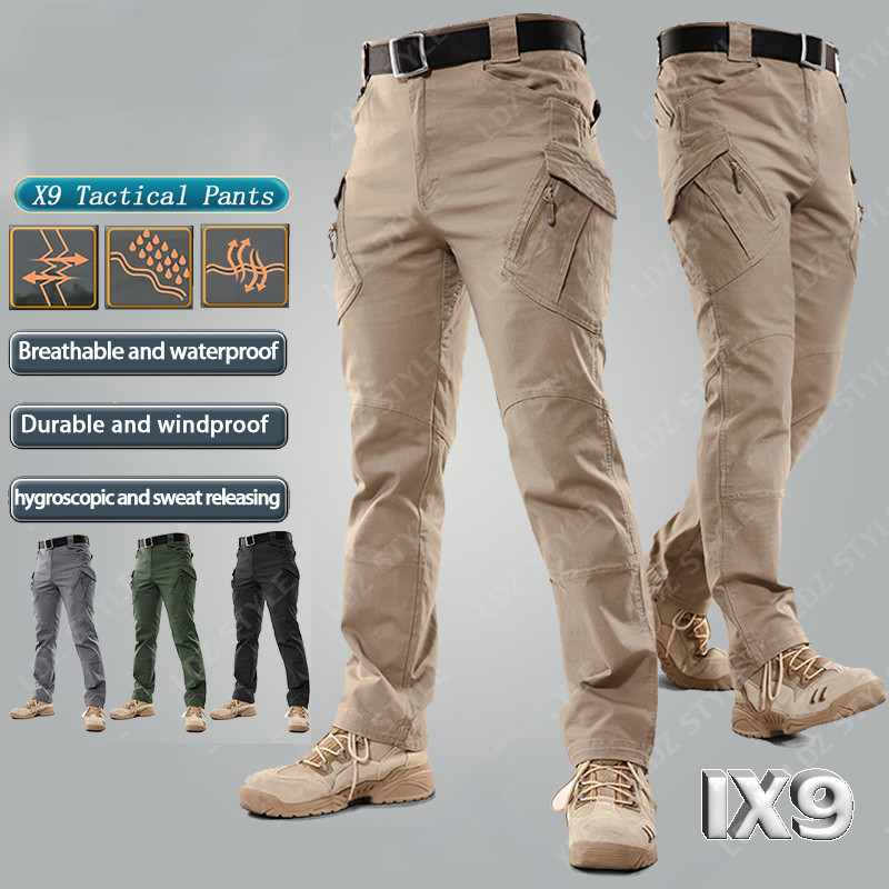 IX9 slim pants outdoor tactical cargo pants men casual pants summer ...