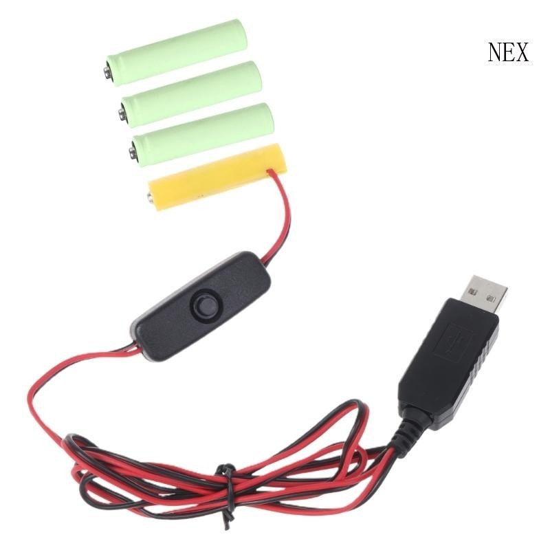 NEX Universal 6V LR03 AAA Battery Eliminators Replace 4pc 1 5V AAA ...