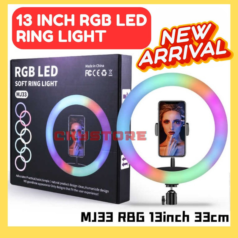MJ33 RGB LED 15 Colour-Changing and 9 Style color effects Soft Ring ...