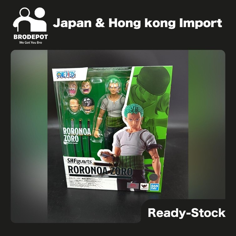[Ready stock] Bandai Tamashii Nations S.H.Figuarts One Piece RORONOA ZORO ROMANCE DAWN | Shopee ...