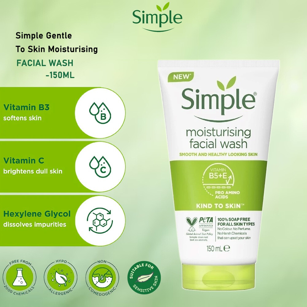 Simple Kind to Skin Hydrating Cleanser (150ml) | Shopee Malaysia