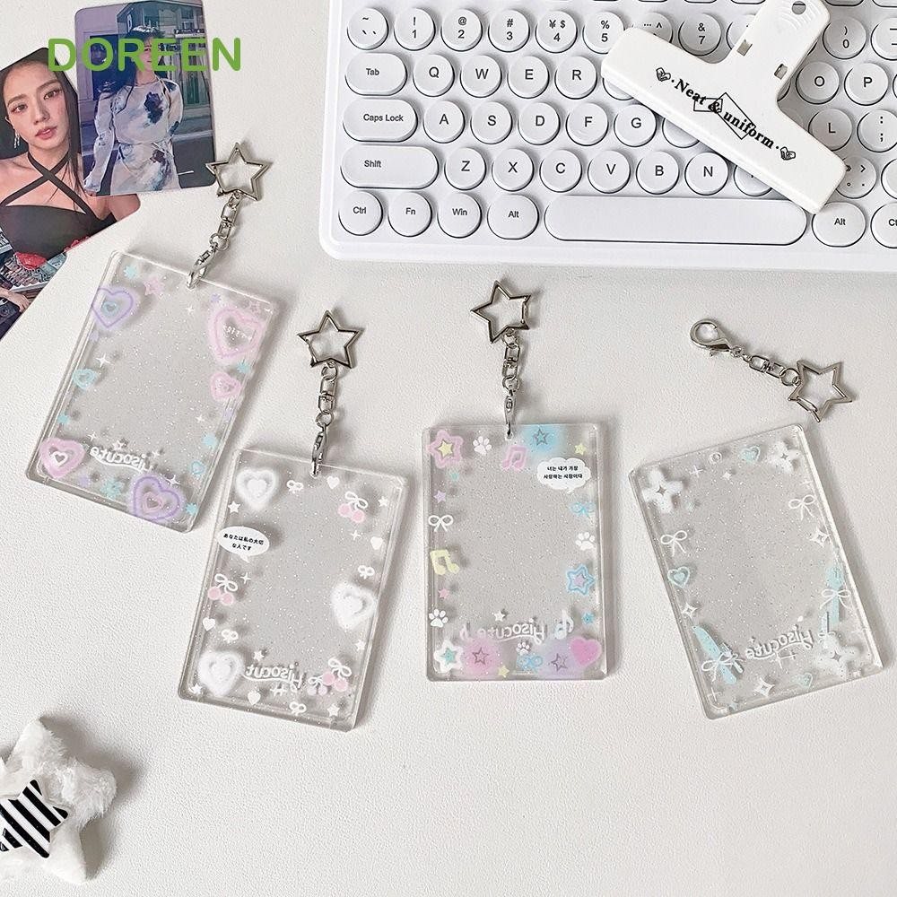 DOREEN Acrylic Photocard Holder, 2.7x4.1 Inch Transparent Photo Card ...