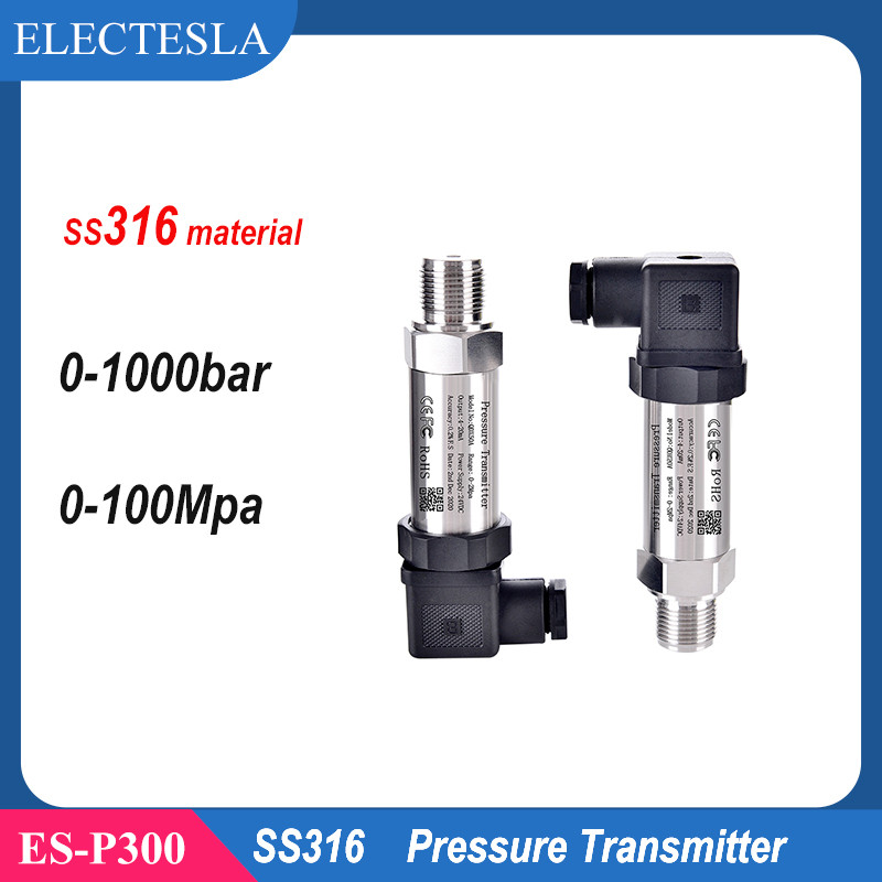 SS316 Sea Water Pressure Transmitter 10bar 16bar 20bar Oil Water ...