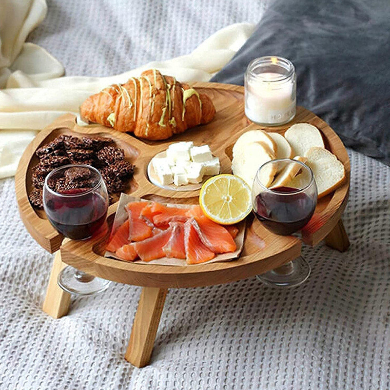 Ins Japanese Portable Dining Casual Snack Table Snack Tray Bed Dining ...