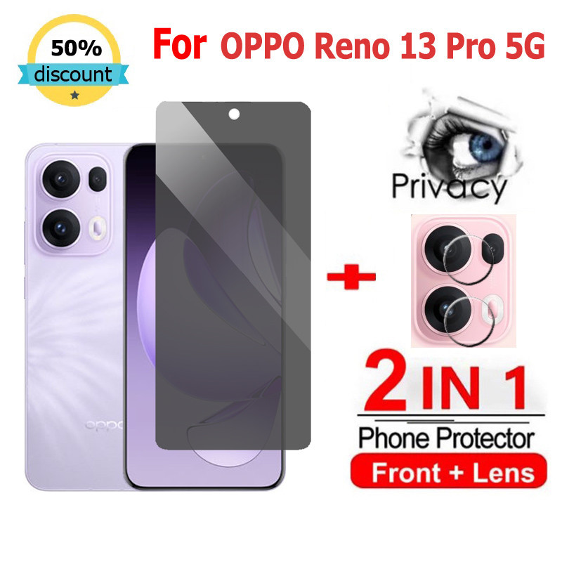 OPPO Reno 13 Pro 5G Privacy Tempered Glass For OPPO A80 A60 A40 A18 A58 A79 A59 A98 A78 A96 A3X ...