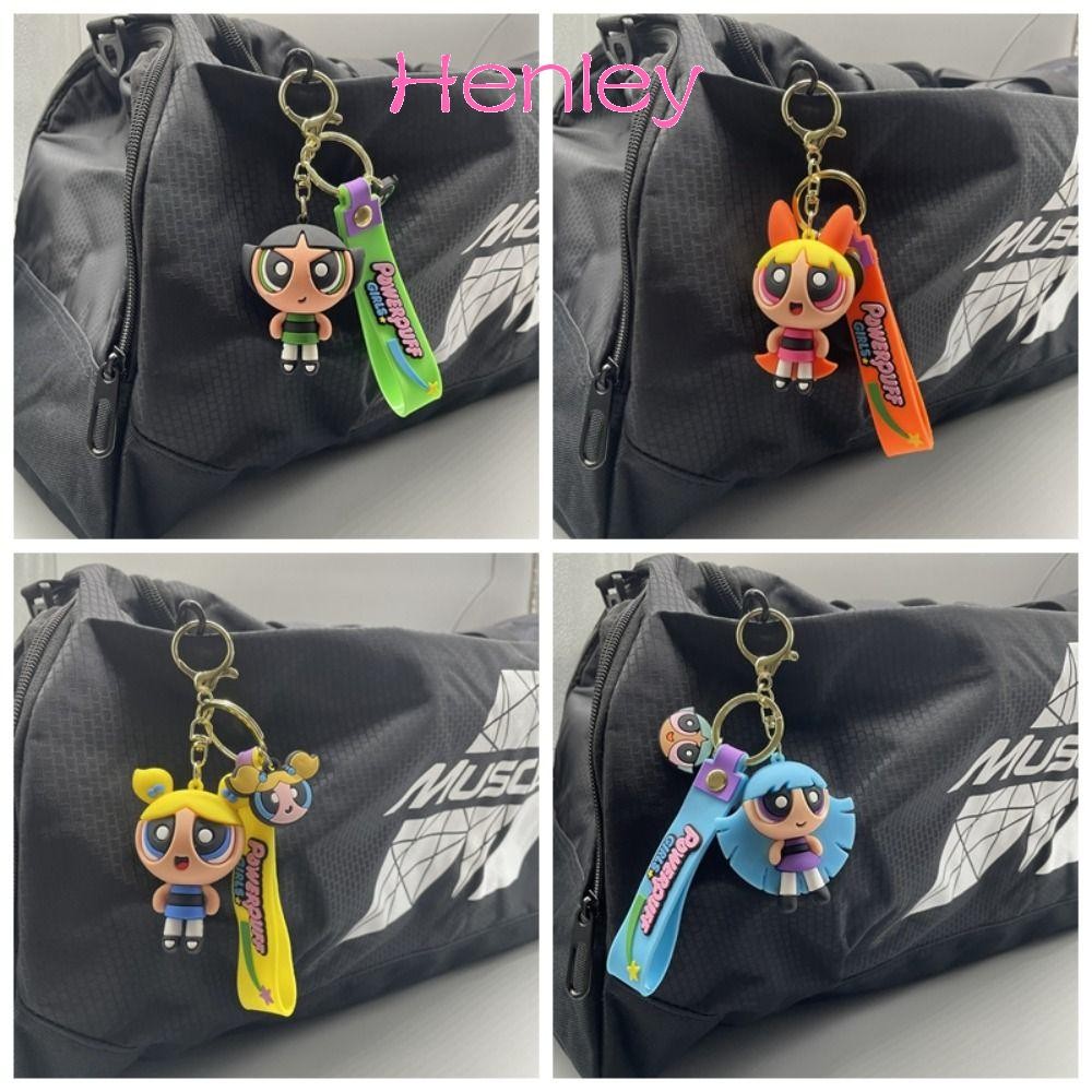 AMONGOF The Powerpuff Girls Keychain, Portable Carabiner Bag Pendant ...