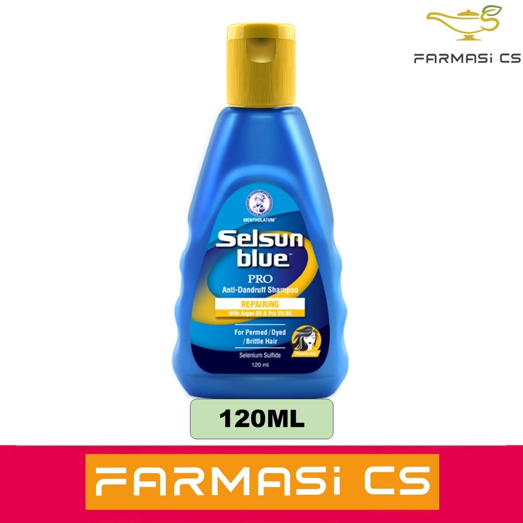 Mentholatum Selsun Blue Pro Anti-Dandruff Shampoo Repairing 120ml ...