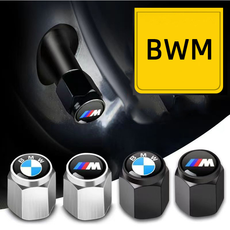Ready Stock 4pcs BMW M Valve Metal Tyres Tire Valve Caps Anti theft Air Dust Stems Cap Cover for BMW 1 3 5 6 Series X1 X3 X5 X6 for Bmw E39 E36