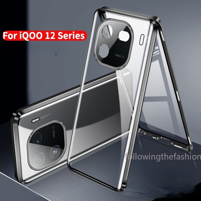 Casing For iQOO 12 Pro 5G iQOO12 12pro Phone Case 360° Metal Magnetic ...