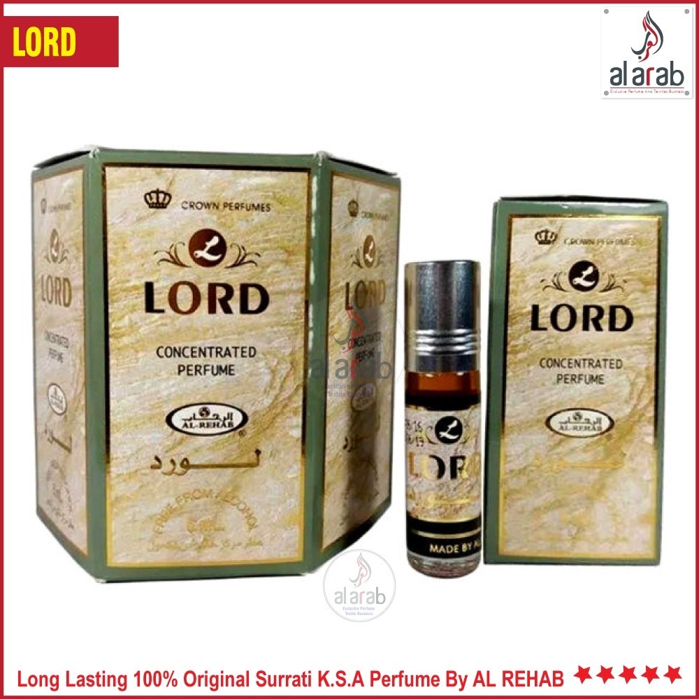 LORD Original* Al Rehab Unisex Attar Roll On 6ml X 6pcs Box (Roll on ...