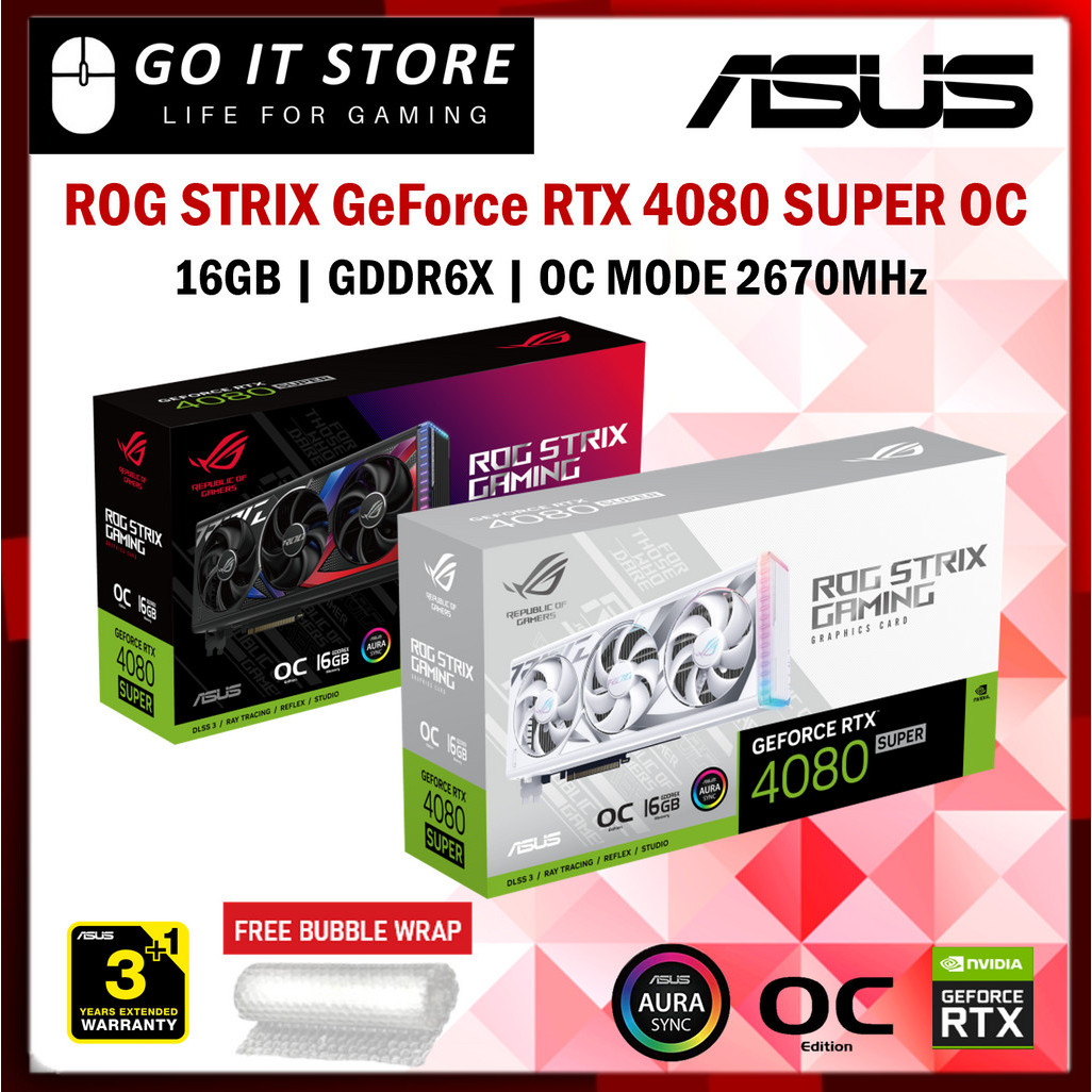 ASUS ROG STRIX GeForce RTX4080 SUPER 16GB GDDR6X OC Edition GRAPHICS ...