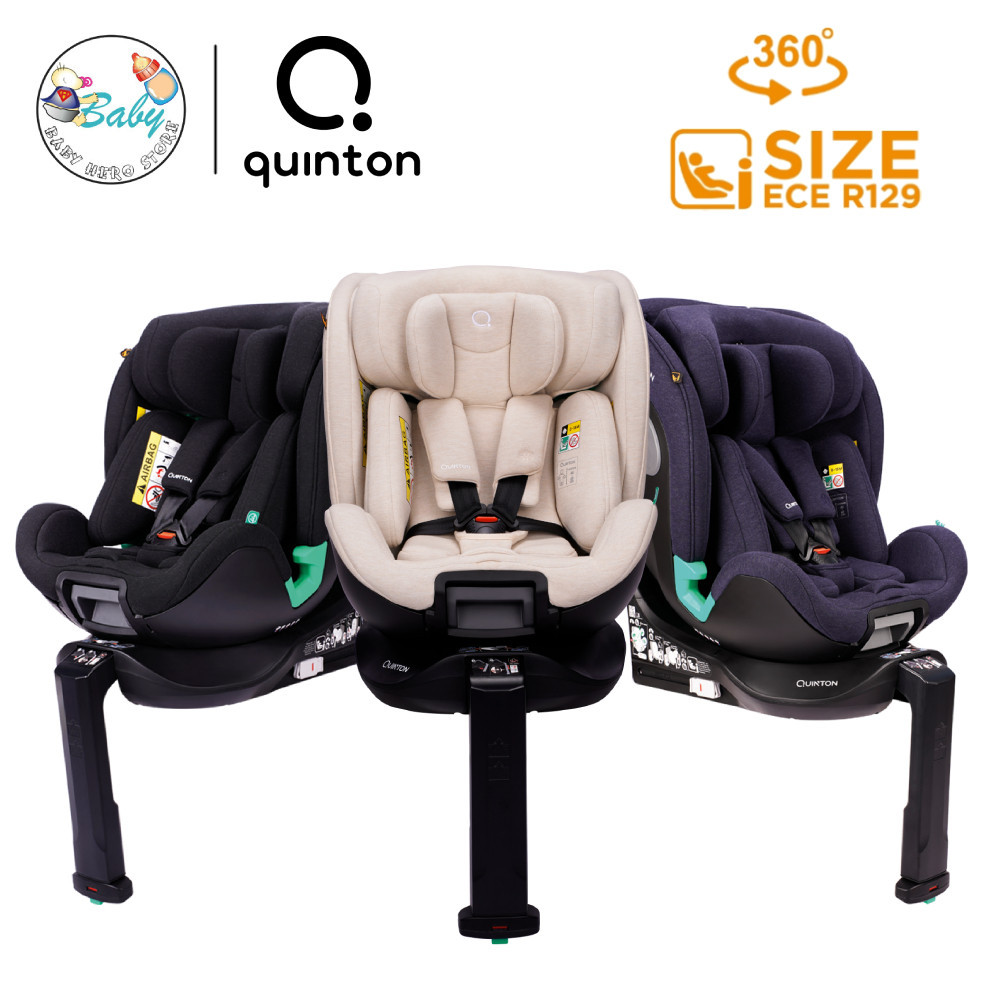 Quinton Coxy R129 I-size Child Safety Car Seat | 360 Rotation | 40cm to ...