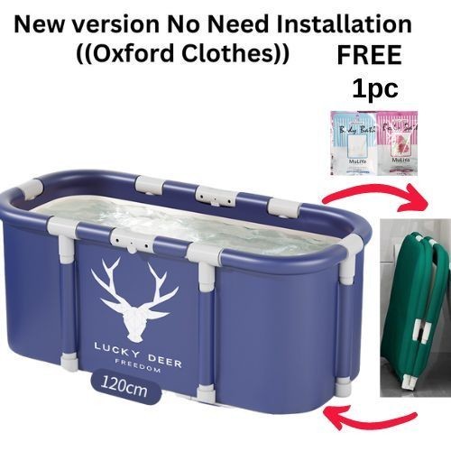 Bathtub Foldable Adult Kids Swimming Pool Bath Tub Canvas Bathtub ...