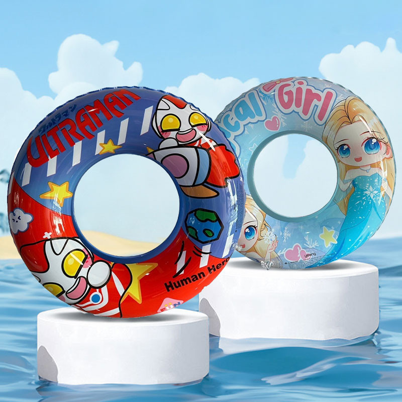 Inflatable Ring Ultraman Princess Pattern Swimming Thick Children ...