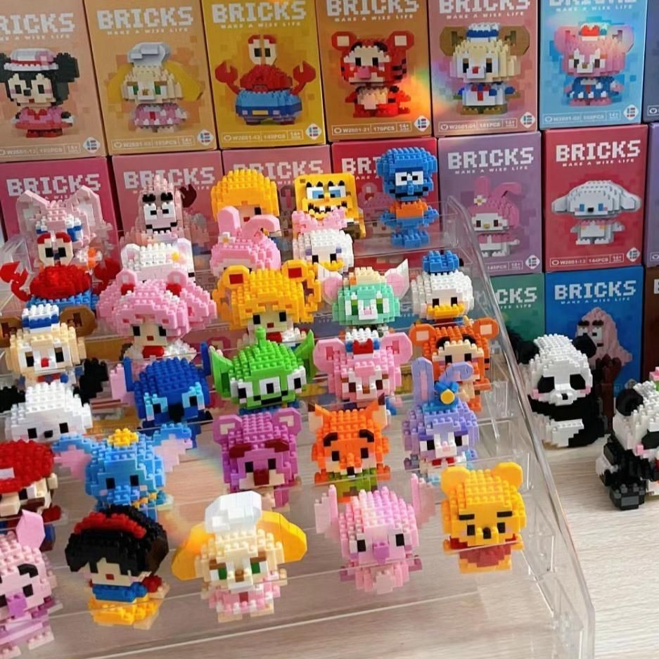 CHARACTERS BRICKS MAKE a WISE LIFE small mini blocks display cute ...