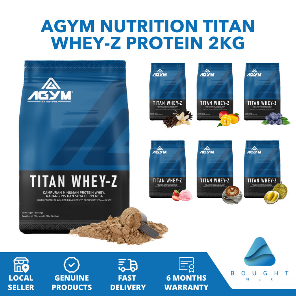 AGYM Nutrition Titan Whey-Z Protein Muscle-Building Formula Premium ...