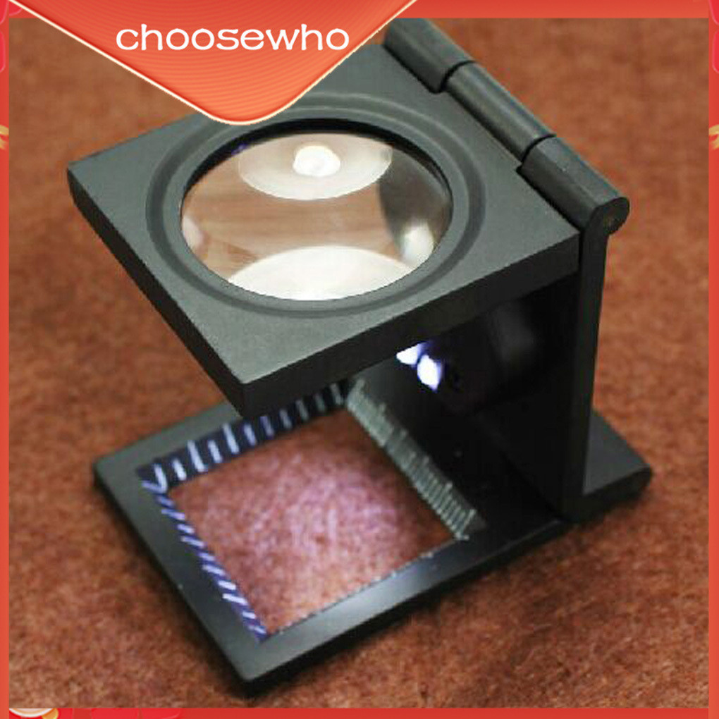 【Choo】10x Folding Magnifier Desktop Magnifying Glass Loupe Lens with ...