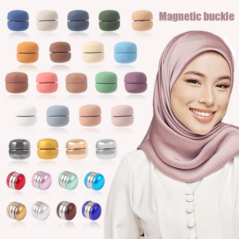 Baju Raya Accessories Muslim Fashion Women's Hijab Scarf Magnet Strong ...